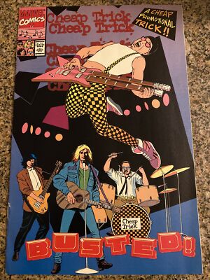 Cheap Trick Promotional Marvel Comic Book 1990 Busted album promo | eBay