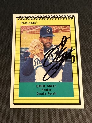 Daryl Smith Signed 1991 ProCards Card Auto Kansas City Royals Autograph ...