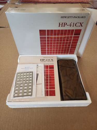EXTREMELY RARE brand new in box HP-41CX Calculator with all Manuals and ...