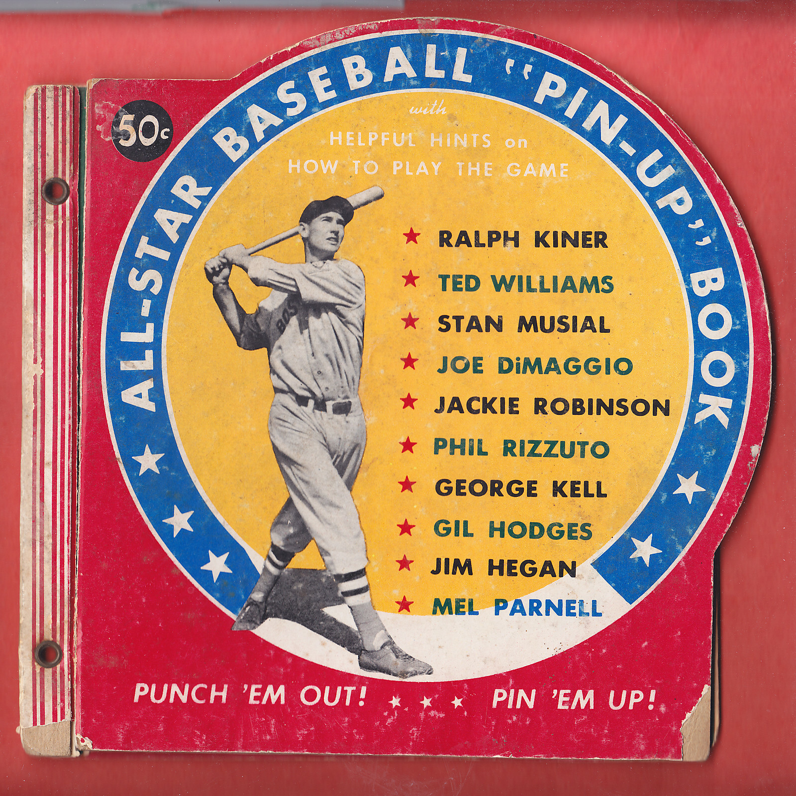 1950 ALL-STAR BASEBALL PIN-UPS COMPLETE BOOK OF 10 | eBay