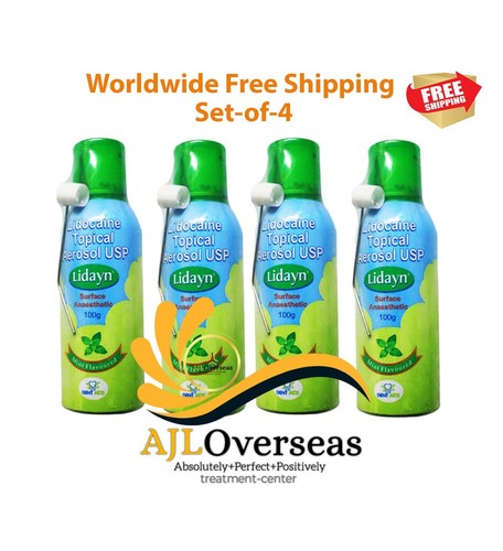 New Dental LIDAYN local Anestheitic S@ray 100gm set of 4 mint flavour ...