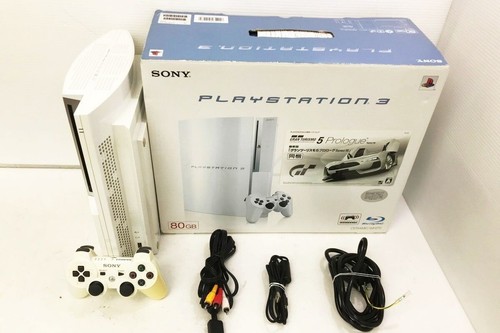 PLAYSTATION 3 PS3 80GB Ceramic White PS3 CECHL00 Gran Turismo 5 ...