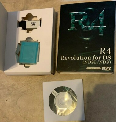 R4 Revolution DS + DS Lite Cartridge + USB Adapter & Disc NEW in box ...