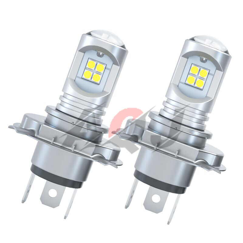 6 Volt LED Headlight Headlamp Light Lamp Bulbs 50W Pair H4 6V 6000K ...