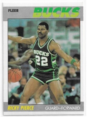 RICKY PIERCE 1987-88 Fleer Basketball card #87 Milwaukee Bucks NR MT | eBay