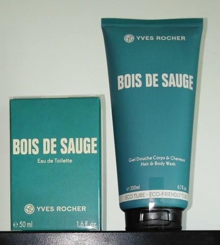 Yves Rocher - Eau de Toilette homme BOIS DE SAUGE 50ml & Gel douche ...
