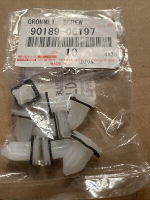 7- PC PK Genuine Toyota LEXUS (94-22)GROMMET Screw, Anchor Plate 90189 ...