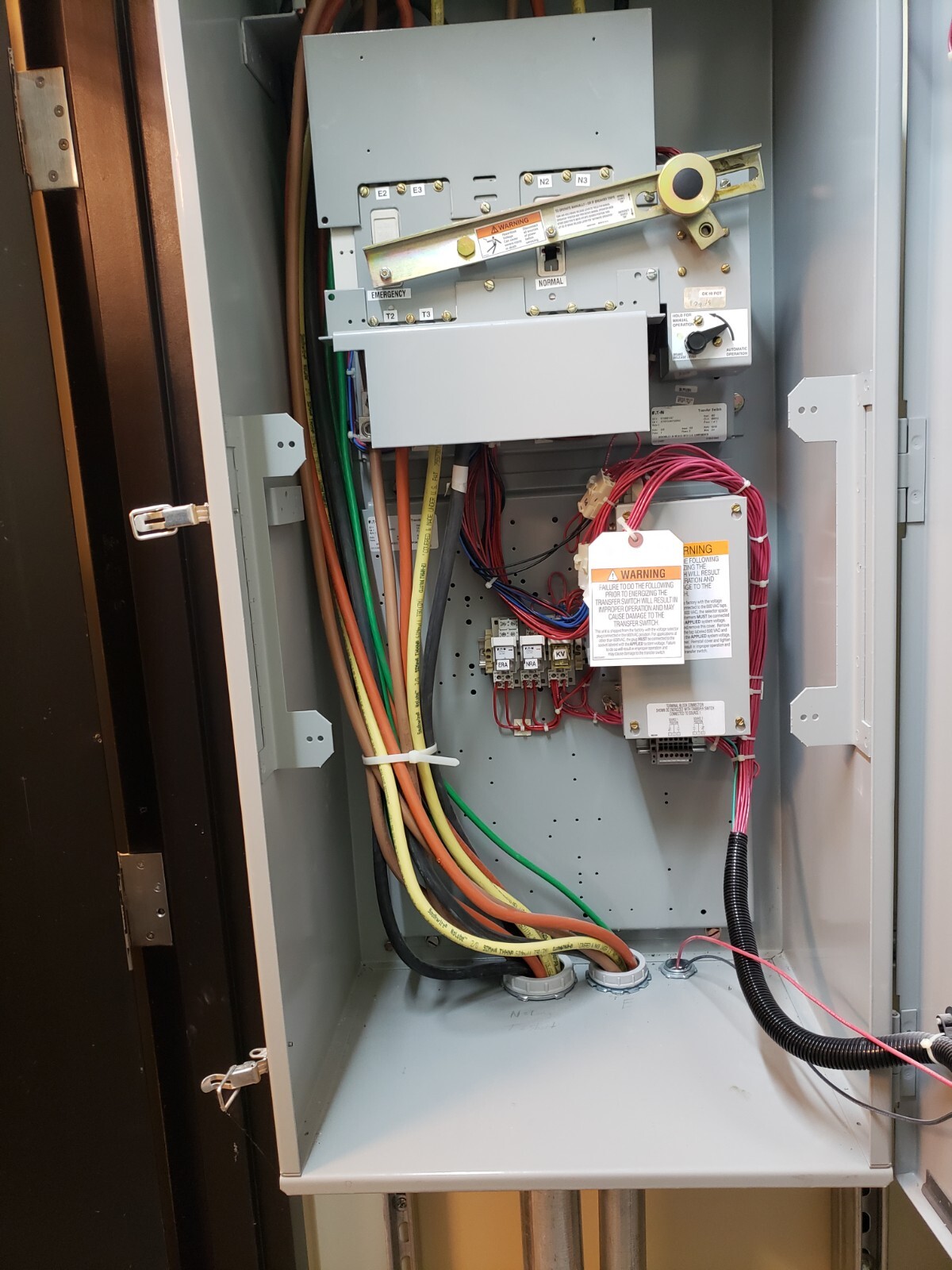 Cat Eaton 480V 150A 3 Ph 4 Pole Generator ATS Automatic Transfer Switch ...