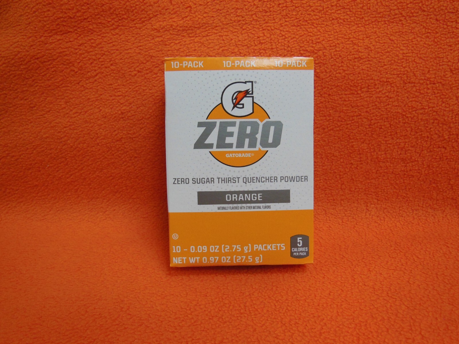 Gatorade G Zero Powder Orange Packets - 20 count - (2 boxes of 10 each ...