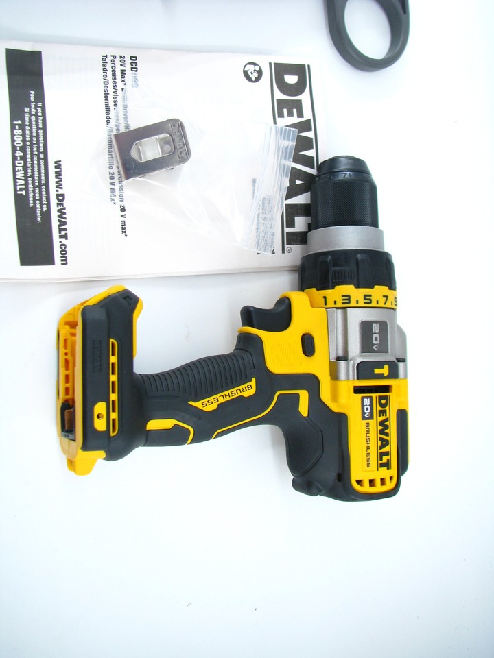 NEW DEWALT DCD999 20v MAX 1/2” 3 Speed Hammer Drill Flexvolt Adv ...