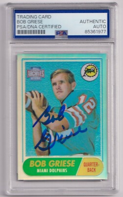 2001 Topps Archives Reserve BOB GRIESE Signed AUTO Rookie Reprint PSA ...