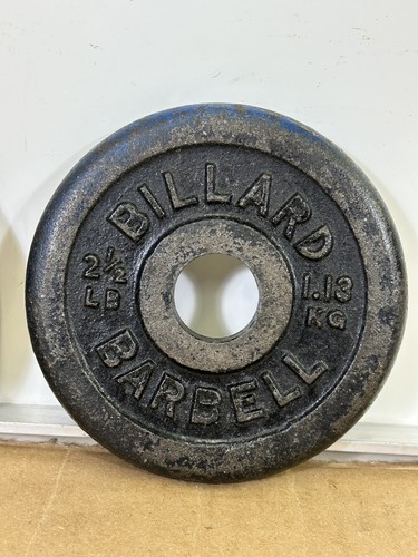 Vintage Billard Barbell Company Pair of 2.5 Pound Standard Weight ...
