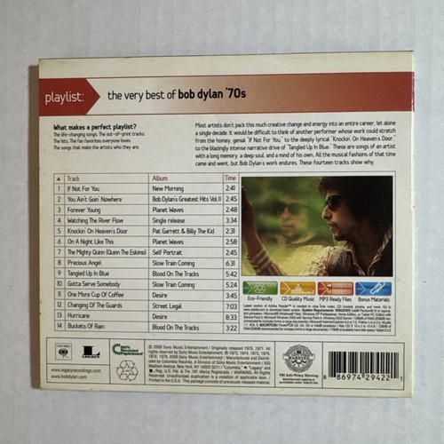Bob Dylan - Playlist: The Very Best Of Bob Dylan 70's CD VG+/VG+ | eBay