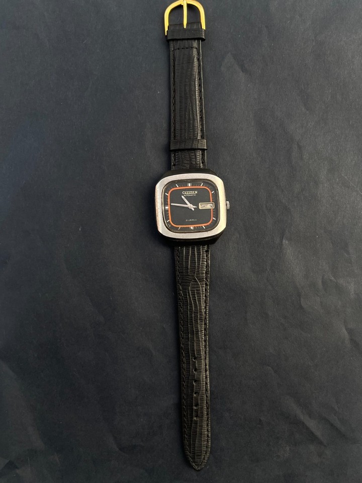Vintage Citizen Automatic Square Day/Date 21 Jewels Japan Men's Watch ...
