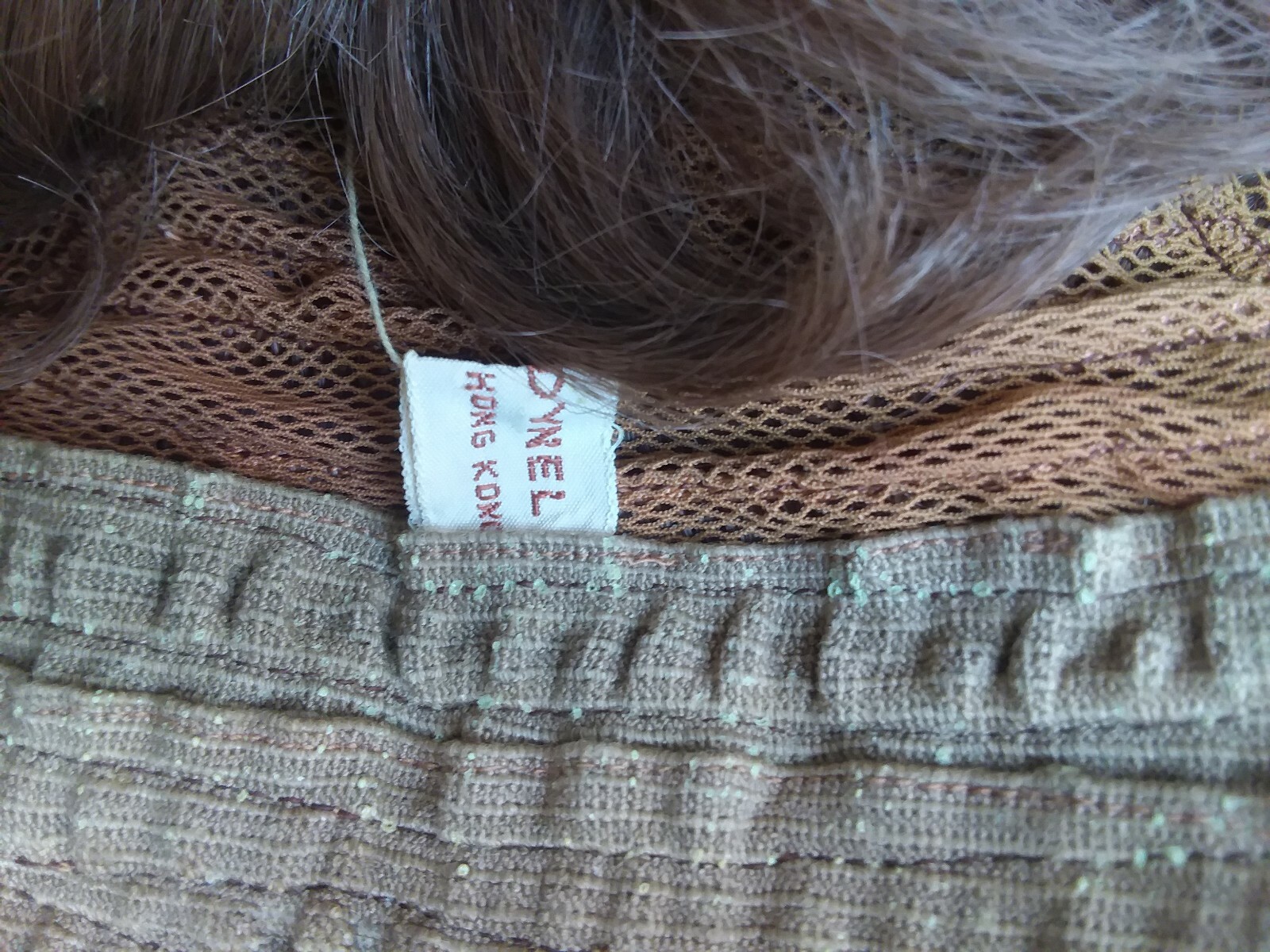 Vintage 70's women's shag wig brunette 100% Dynel Made in Hong Kong | eBay