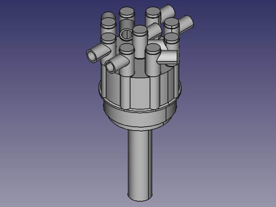 4 off, 3D Print, Model Car Distributor, Tall, V8, 90 Deg. Boots ...