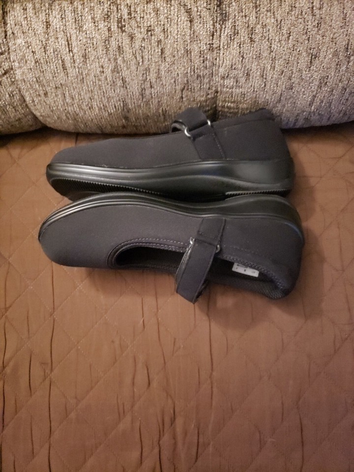 New OrthoFeet Springfield 827 Womens Size 8M Black Comfort Mary Jane ...