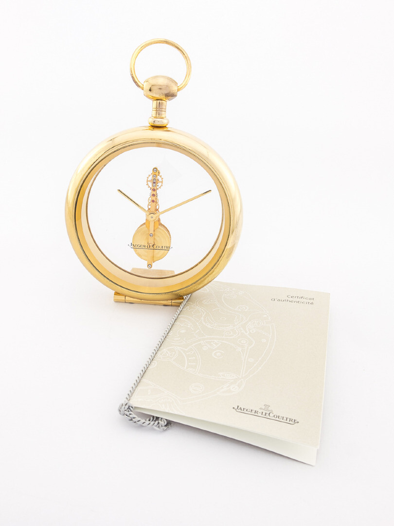 Jaeger LeCoultre Table Clock with 8 days baguette inline movement ...