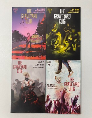 THE GRAVEYARD CLUB #1 SET OF 4 COVERS BOOM ENTERTAINMENT RL STEIN | eBay