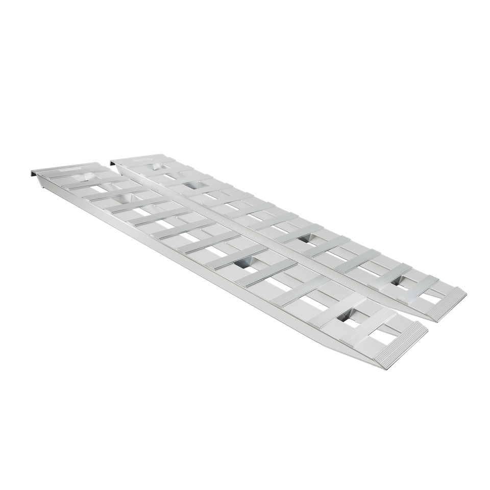 72''x15'' Aluminum Trailer Ramps 8500LBS Car Trailer Truck Hook End 2 ...