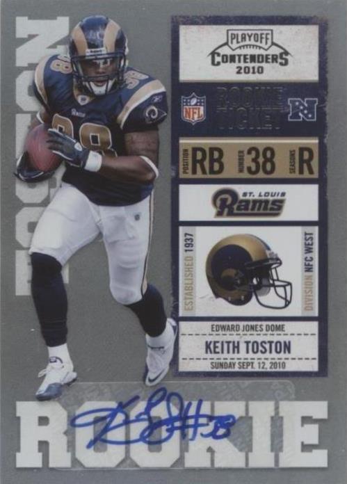 2010 Playoff Contenders - Keith Toston #159 (AU, RC) for sale online | eBay
