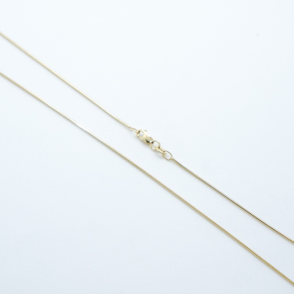 1mm Solid 14k Gold Round Snake Chain Necklace | eBay