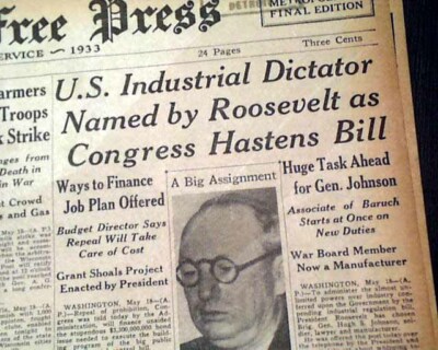 TENNESSEE VALLEY AUTHORITY ACT Franklin D. Roosevelt FDR Signs 1933 ...