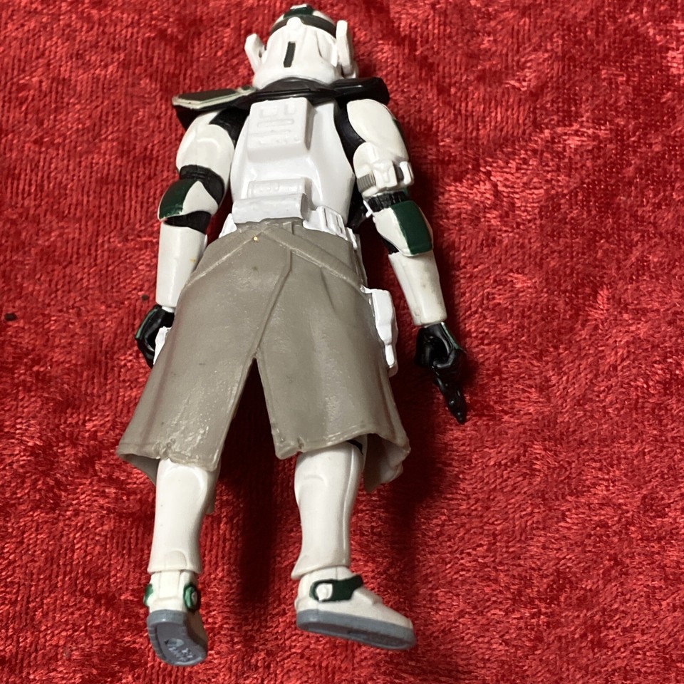 2004 Star Wars Revenge of the Sith Clone Commander Green Hasbro w ...