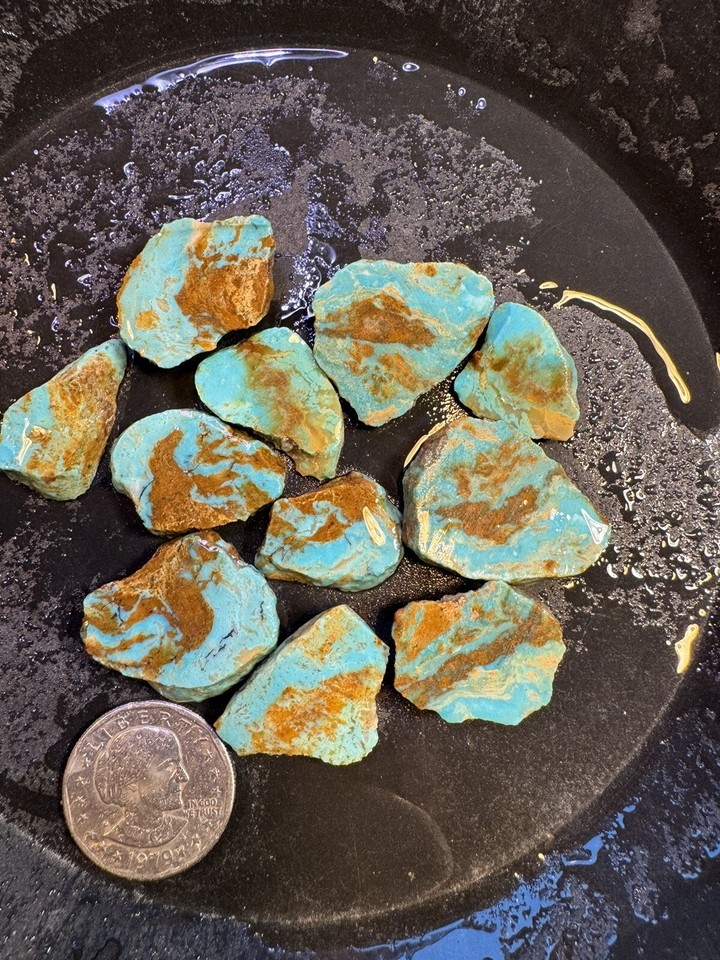 Turquoise Mountain Turquoise. 61 Grams Of slabs! Get What You See ...