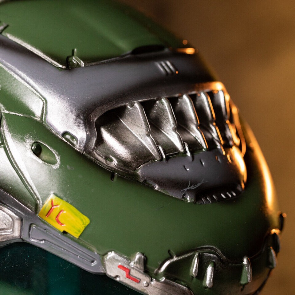 DOOM Eternal Resin Helmet Game Replica Mask Cosplay Helmet Halloween ...