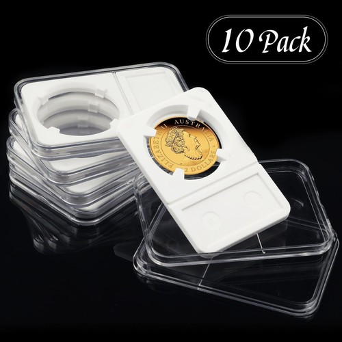 10 PCS Coin Slab Display Holder Stand Storage Case Box 31mm For JFK ...
