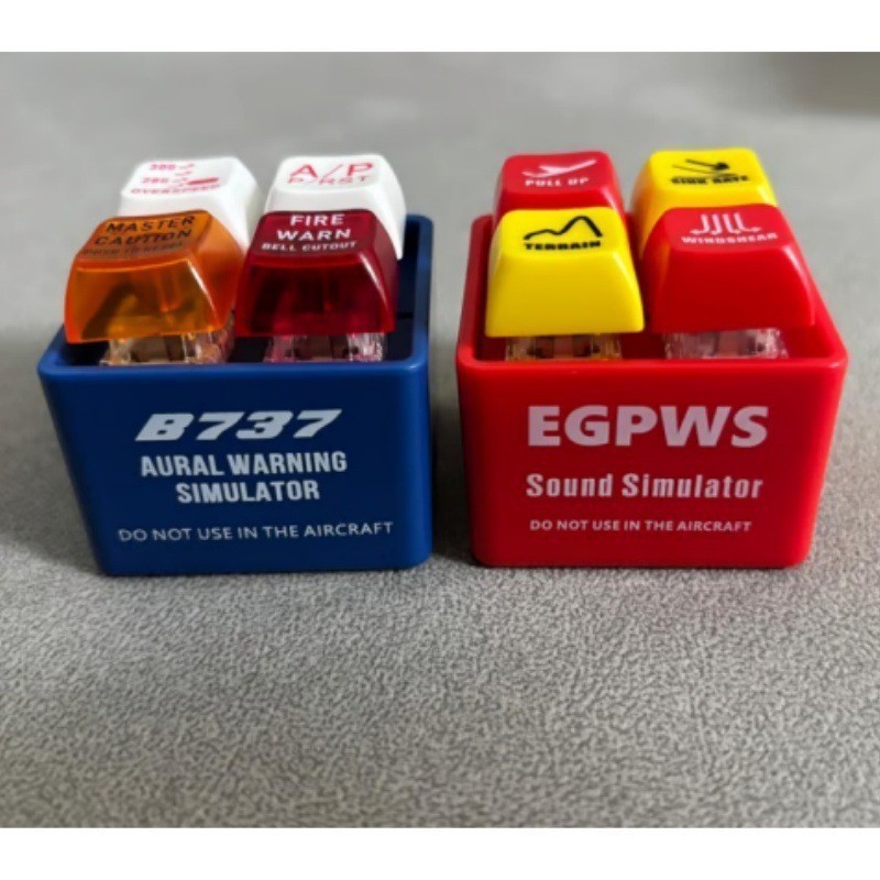 EGPWS B737 Aural Warning Sound Simulator Pilot&Crew Alarm Keychain ...