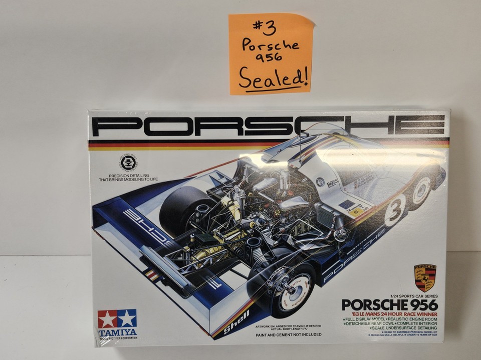 Sealed Vintage Tamiya Porsche 956 Model Car Kit Sealed Kit #3 | eBay