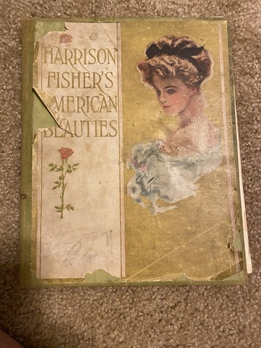 1909 1st Ed. HARRISON FISHER'S AMERICAN BEAUTIES HB Book, ILLUSTRATED 4 ...