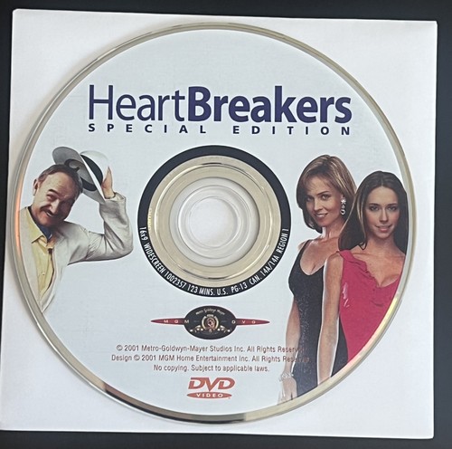 Neu Heartbreakers (2001) - DVD Disc Only Weiß Papier Arm / Kein ...