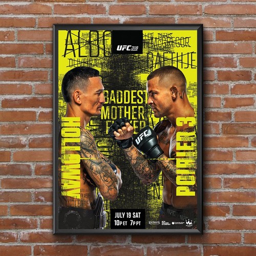 UFC 318 Poster Max Holloway vs Dustin Poirier Poster | eBay