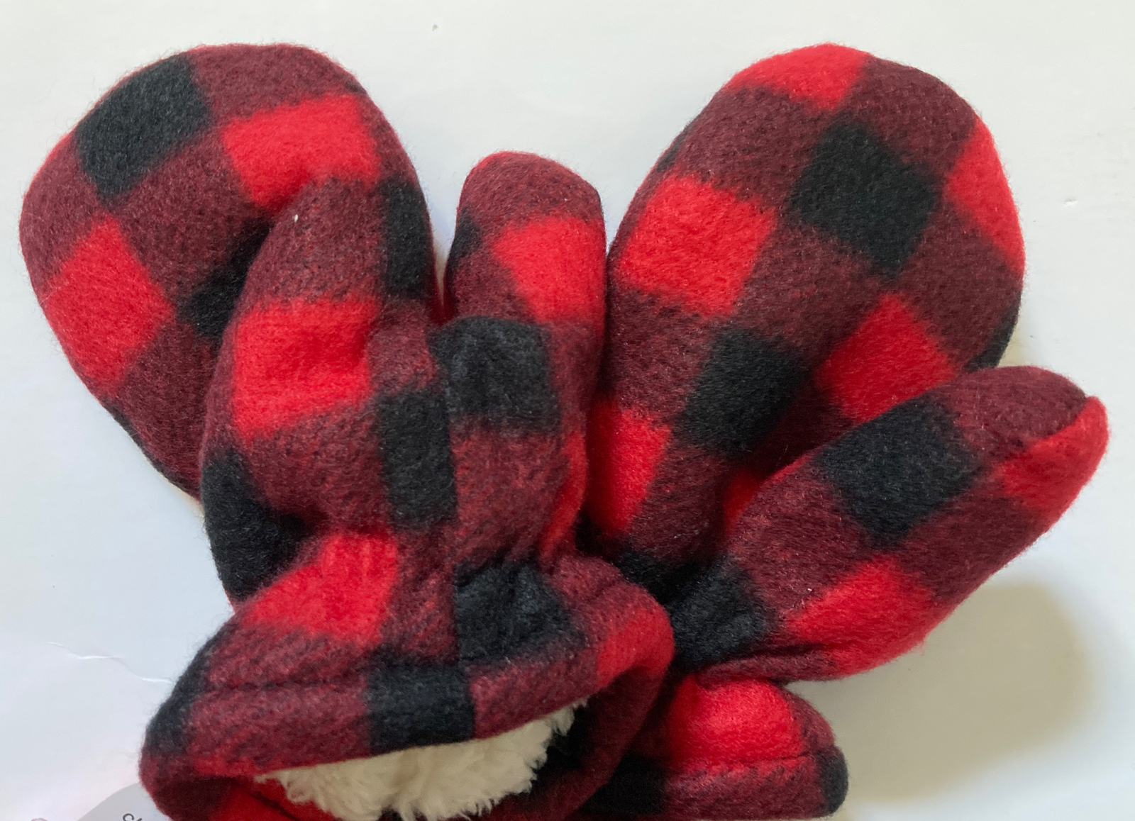 Wonder Nation Toddler Boys Fleece Lined Trapper Hat Mittens Set Red ...