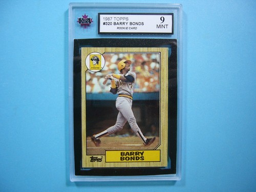 1987 TOPPS MLB BASEBALL CARD #320 BARRY BONDS ROOKIE RC KSA 9 MINT ...