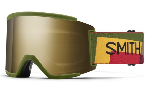 Smith Squad XL Snow Goggles High Fives, Sun Black Gold Mirror Lens ...