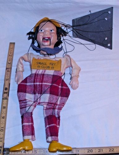 HOWDY DOODY SMALL FRY TV SHOW MARIONETTE PUPPET PETER PUPPET PLAYTHINGS ...
