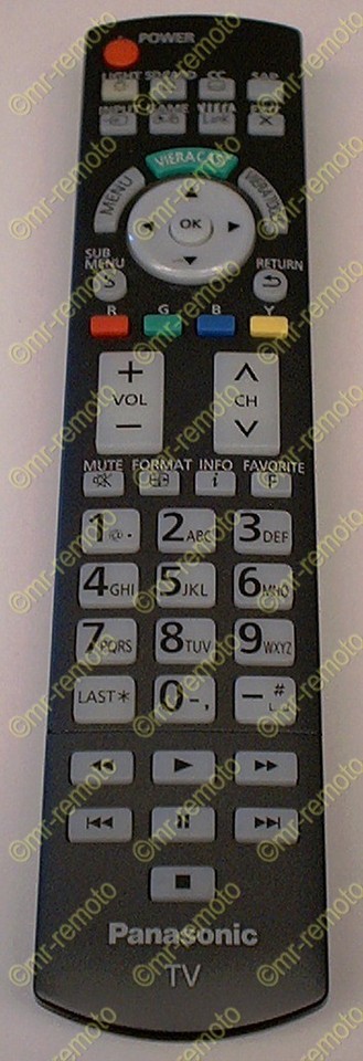 OEM PANASONIC Remote Control TC-L42D30 TC-P42G25 TC-P42GT25 TC-P46G25 ...