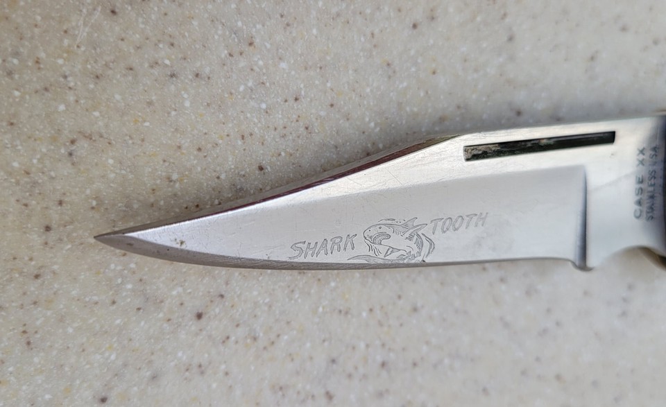 1975 Used Vintage Shark Tooth Case XX Stainless P197 L SSP, 5 Dot Knife ...
