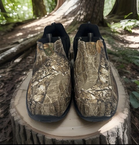 George Men's Sz 9 1/5 Rugged Moc Camo Realtree Shoes Slip on Shoe NEW ...