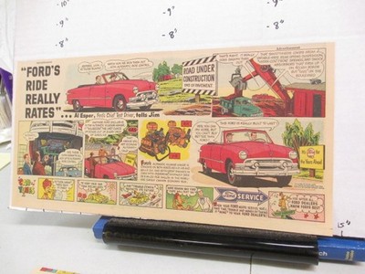 newspaper ad 1951 FORD Al Esper car General Electric SUBMARINE diagram ...
