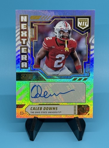 💥CALEB DOWNS💥 2025 Panini Score AUTO Next Era NIL #NEN-CDO Ohio State ...