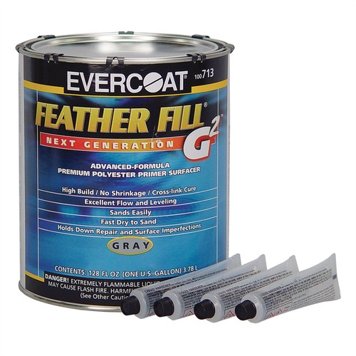 Evercoat Feather Fill G2 Polyester Primer (2K)- Gray, Gallon, USA #ME ...