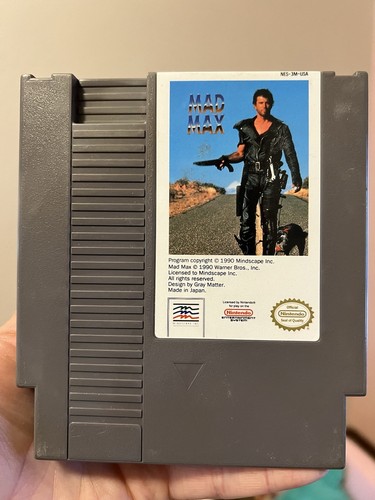 Mad Max (Nintendo Entertainment System NES, 1990) Video Game Cartridge ...