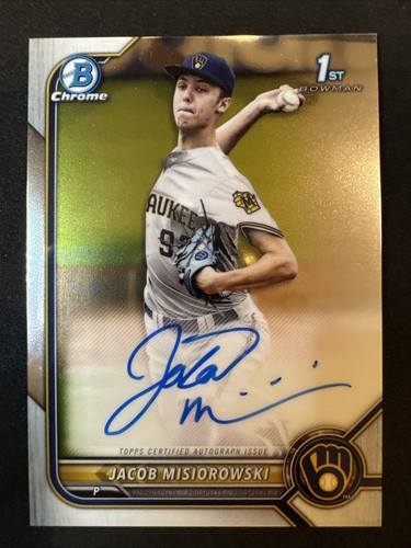2022 Bowman Draft Chrome Jacob Misiorowski Bowman 1st Auto #CDA-JMI | eBay