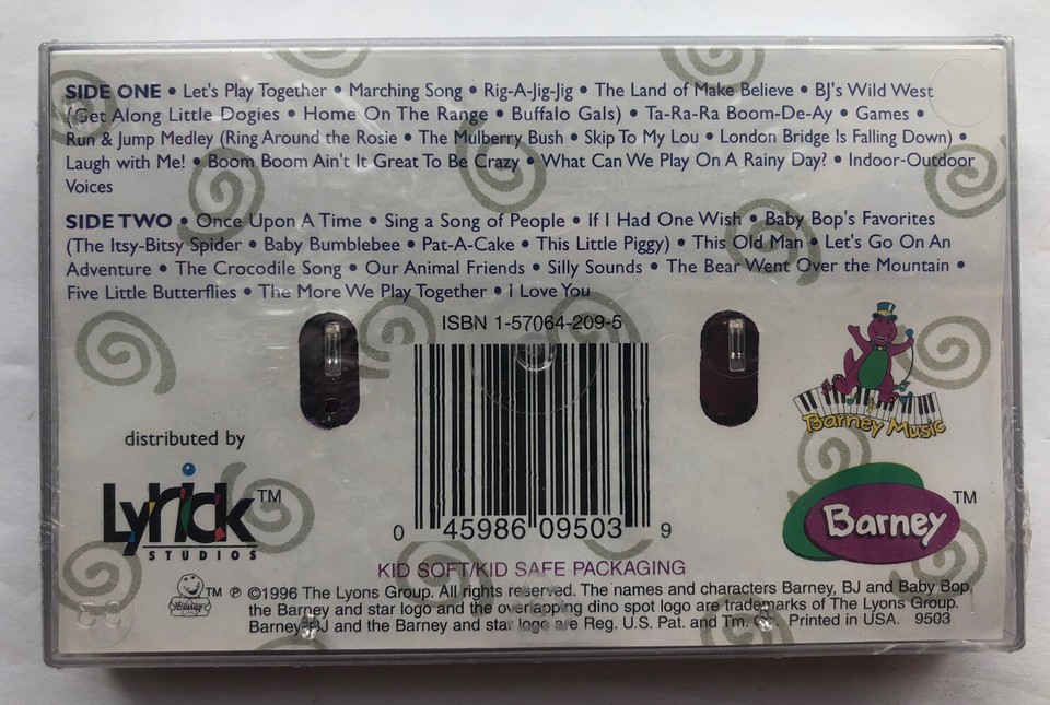 NEW Run Jump Skip and Sing by Barney (Children) (Cassette, 1996, Lyons ...