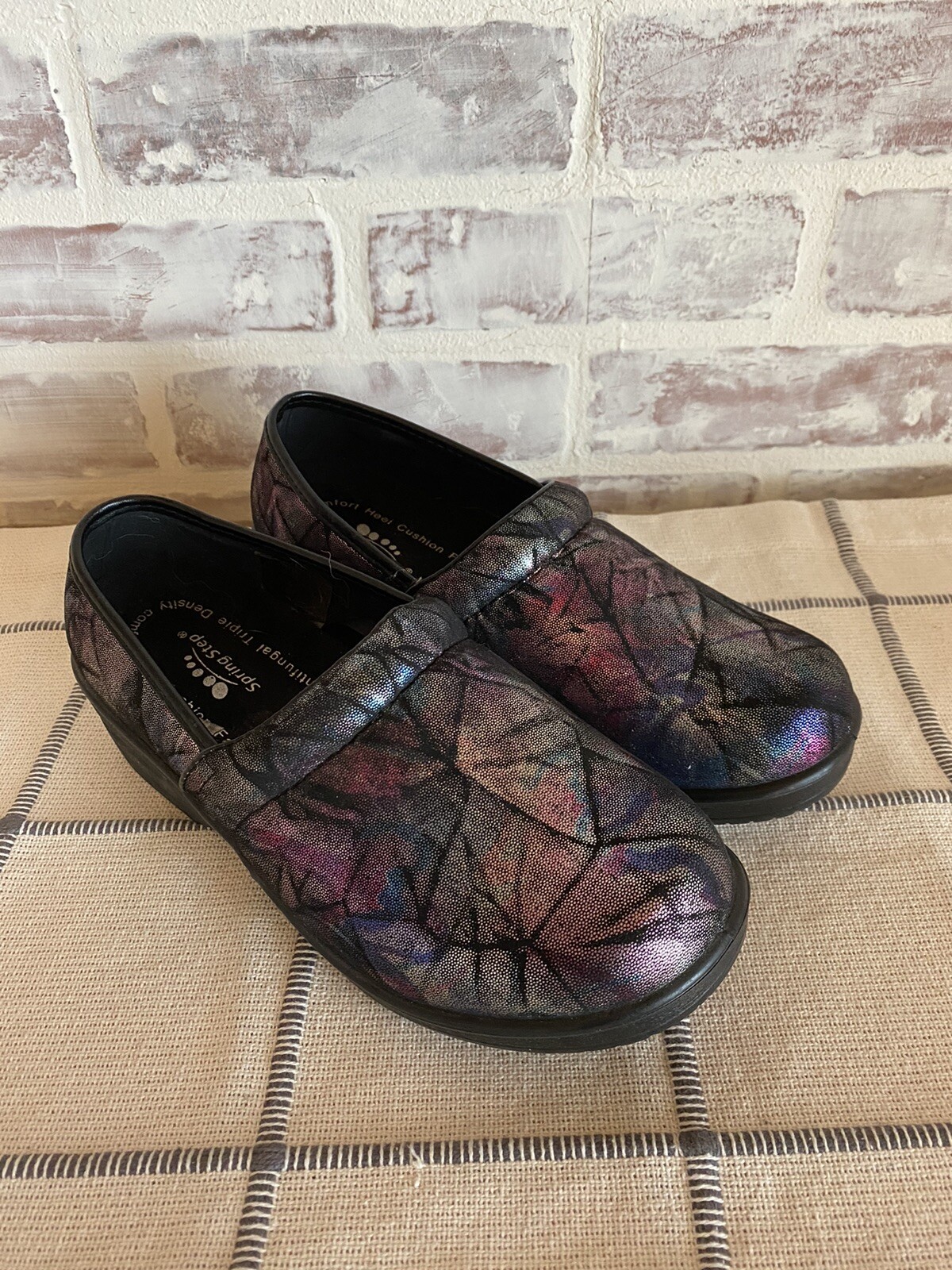 SPRING STEP Selle Women's Nurse Clog Comfort Slip On Shoes Size 7.5 NEW ...